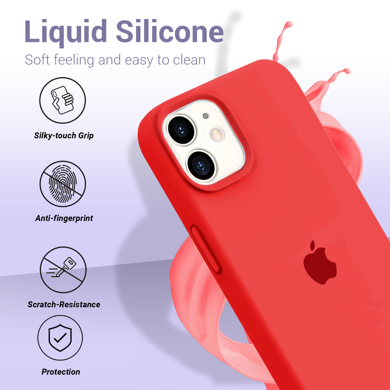 iPhone 11 Original Silicone Logo Back Cover Case – Coverwala